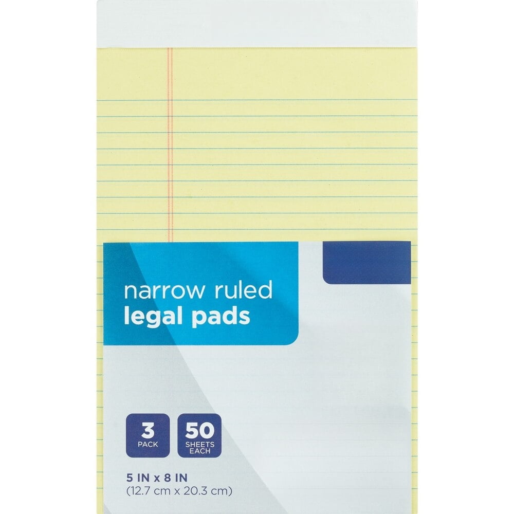 Notebooks & Planners 5 x 8 Inch Legal Pads - Walmart.com