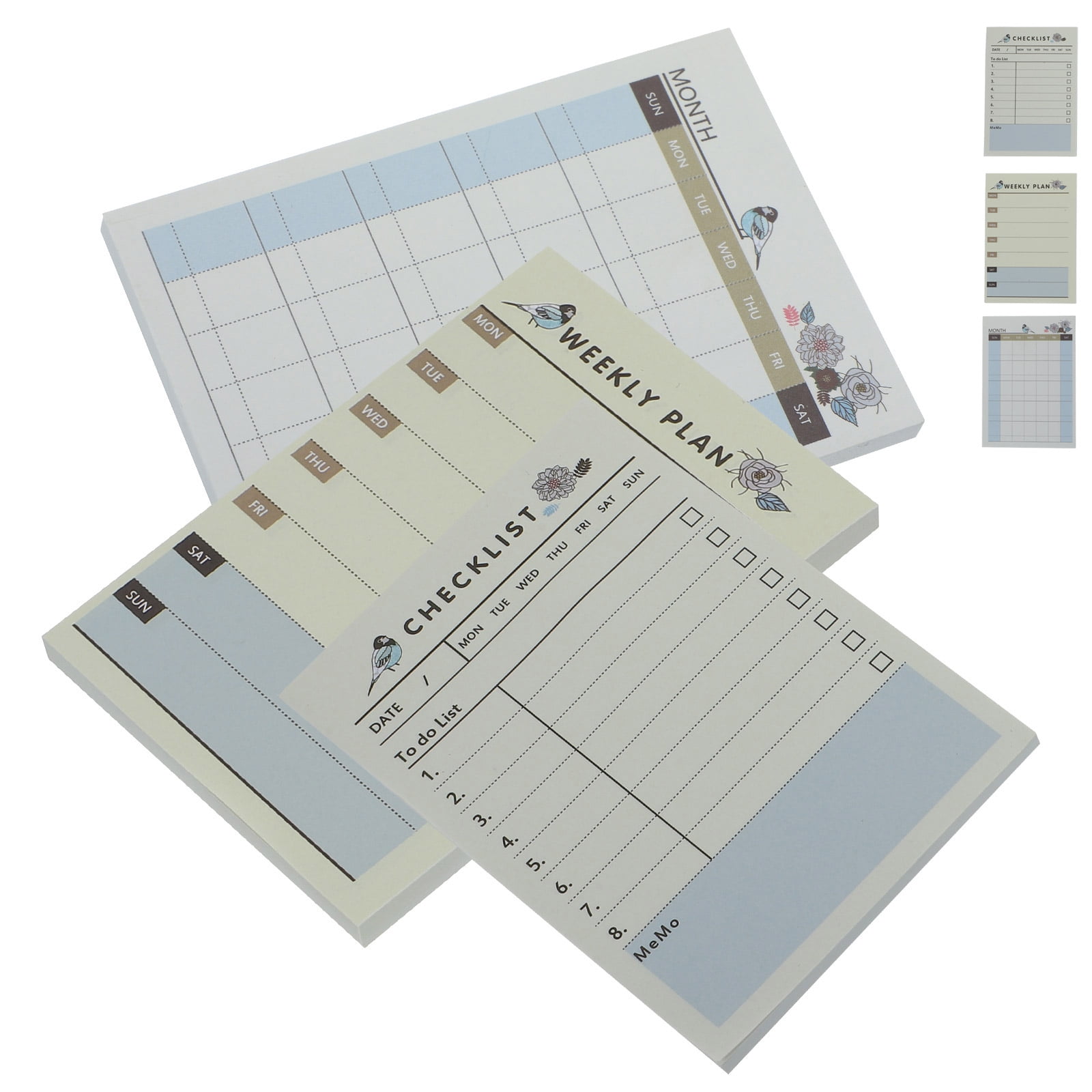 Notebooks The 6 Planner Notepad Tear off Tear-off Paper Work - Walmart.com