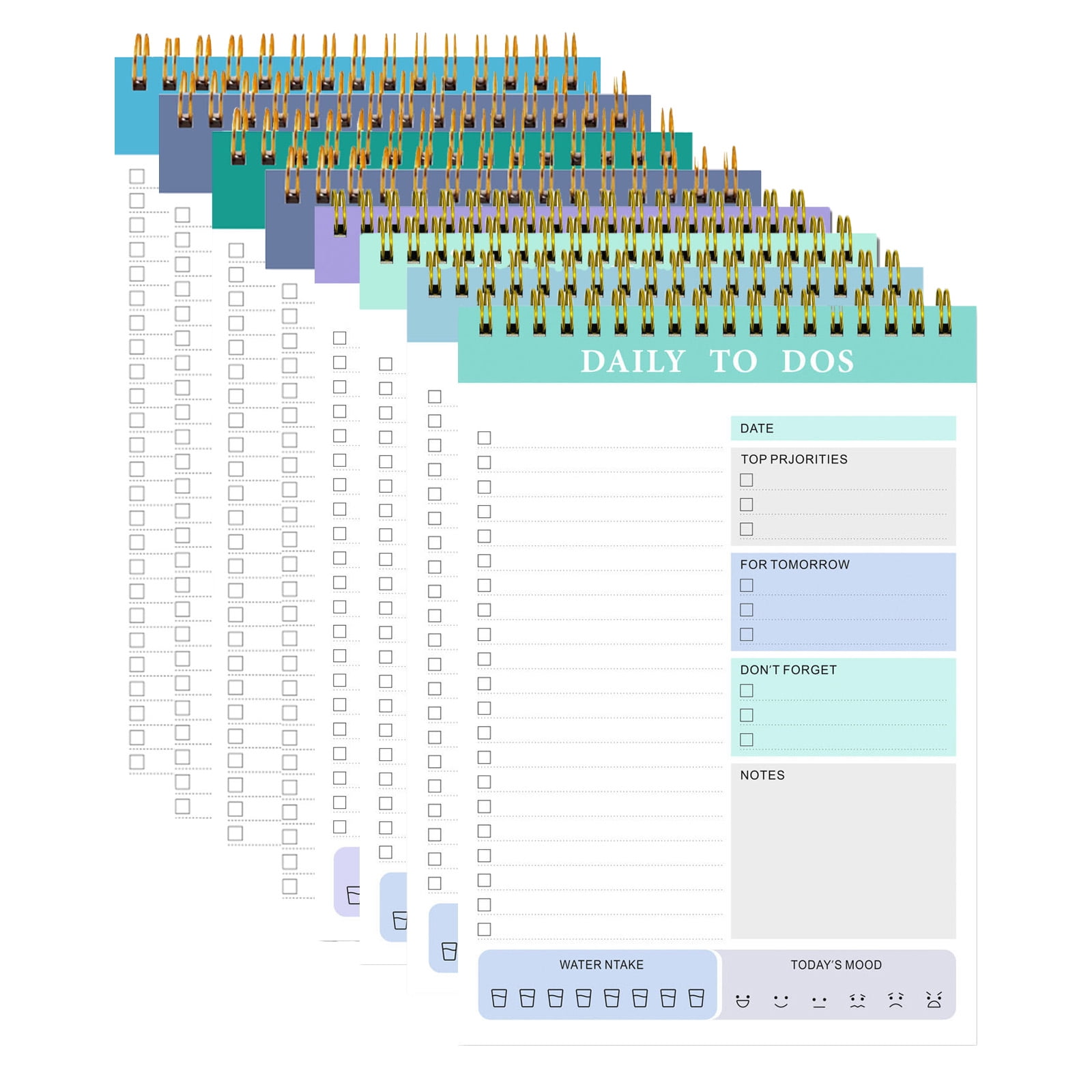 Notebooks for Work Daily To-Do Notepad, To-Do List Notepad Time ...
