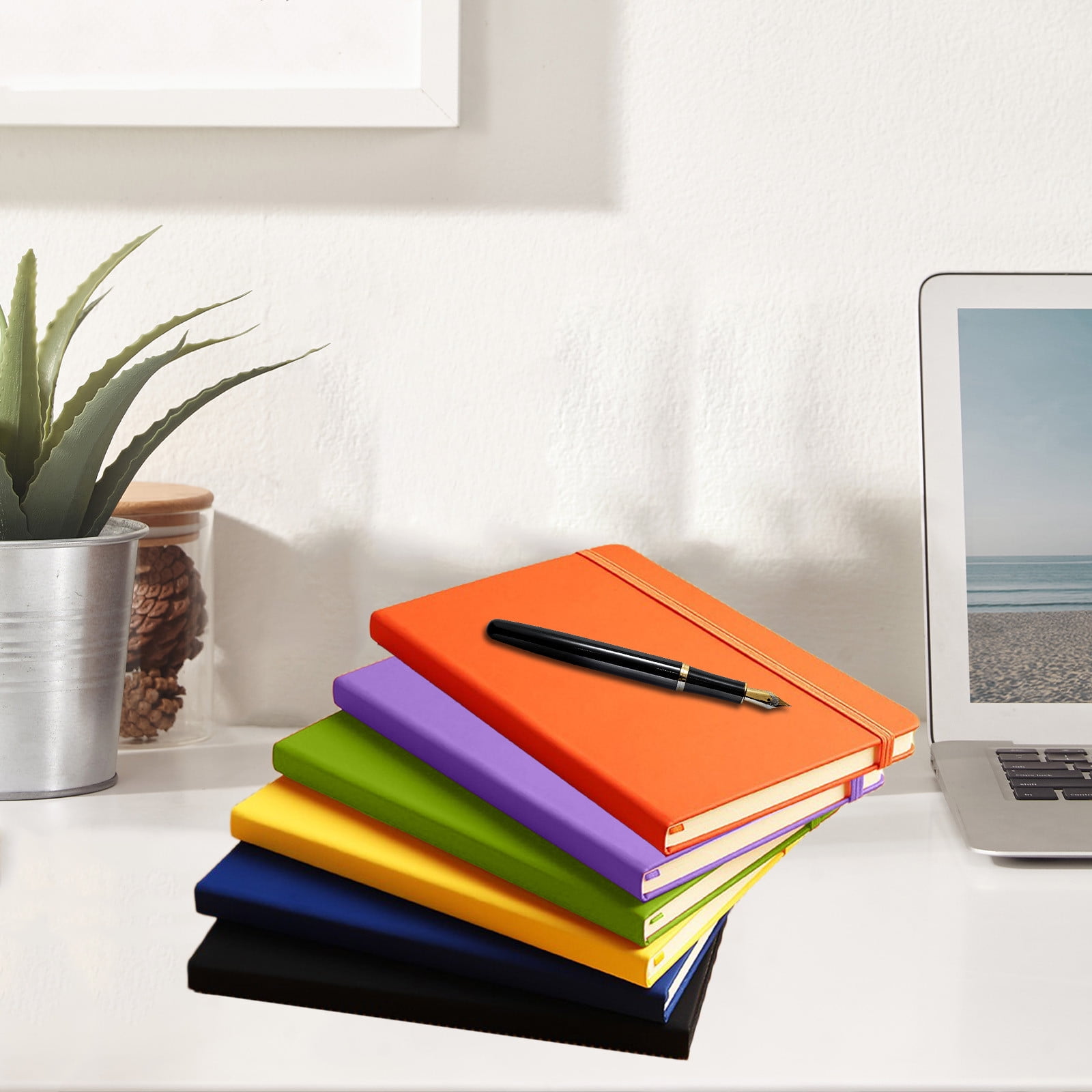 Notebooks for Work, Hwkond 2025 New Style Leather Planner Notepad ...