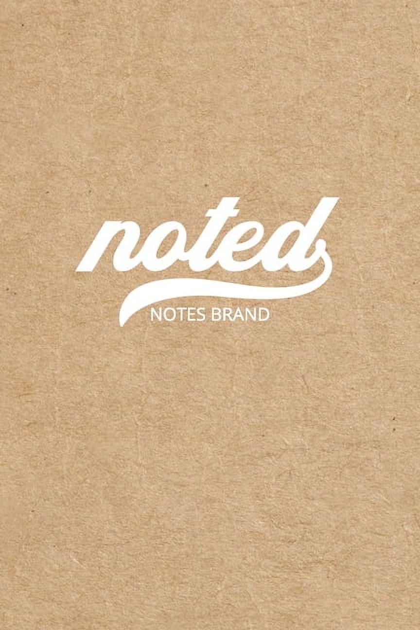 Noted Pocket Notebook: 4"x6", Small Journal Blank Memo Book, White Logo ...