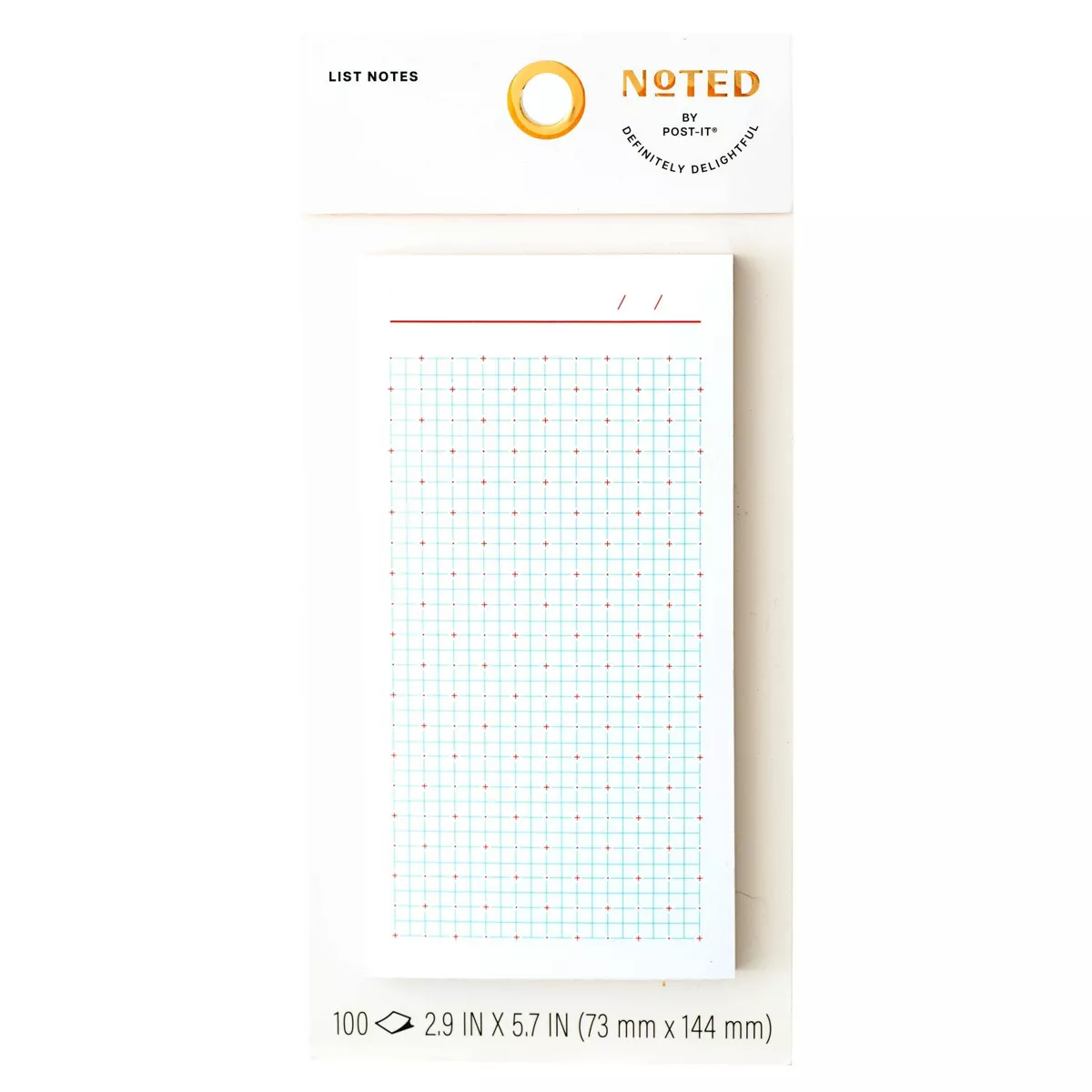 Noted by 3"x6" Dot and Grid Sticky Notes 100ct - Walmart.com