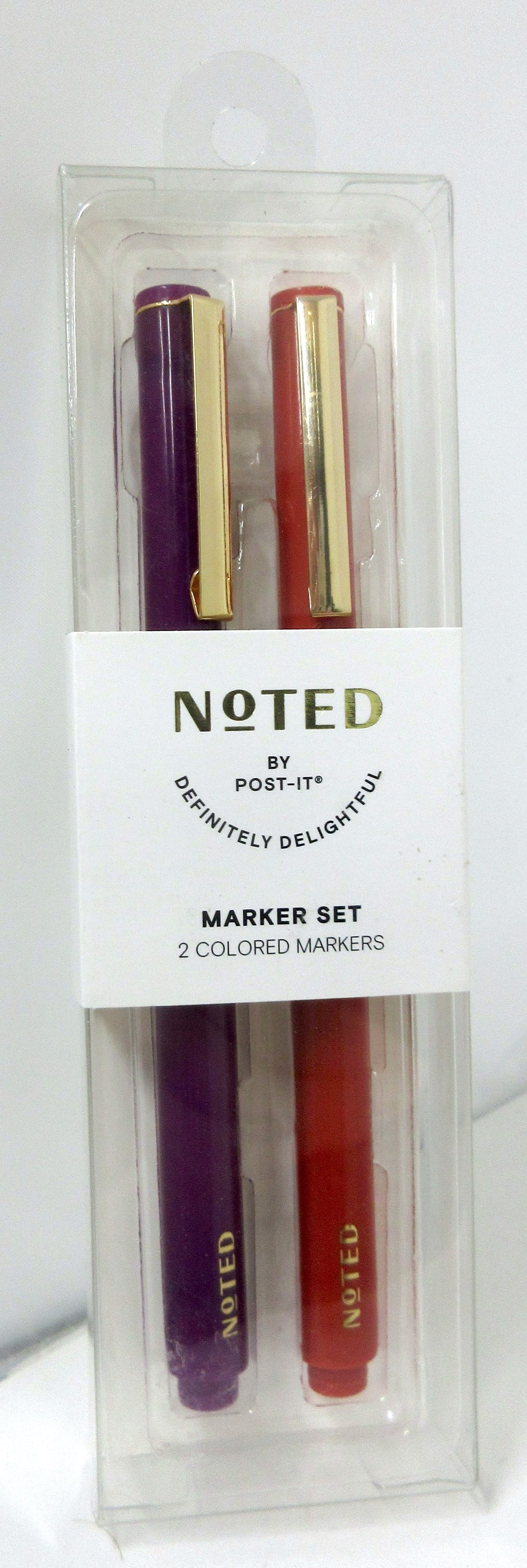 Noted by Post-It - Purple & Red Marker Set - Walmart.com