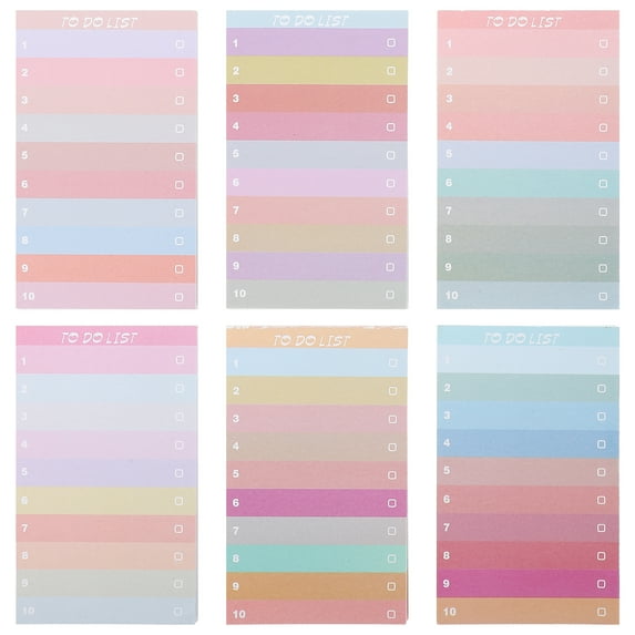 Toyandona Lined Note Pads Memo Pad Assorted Color 6Pcs - Walmart.com