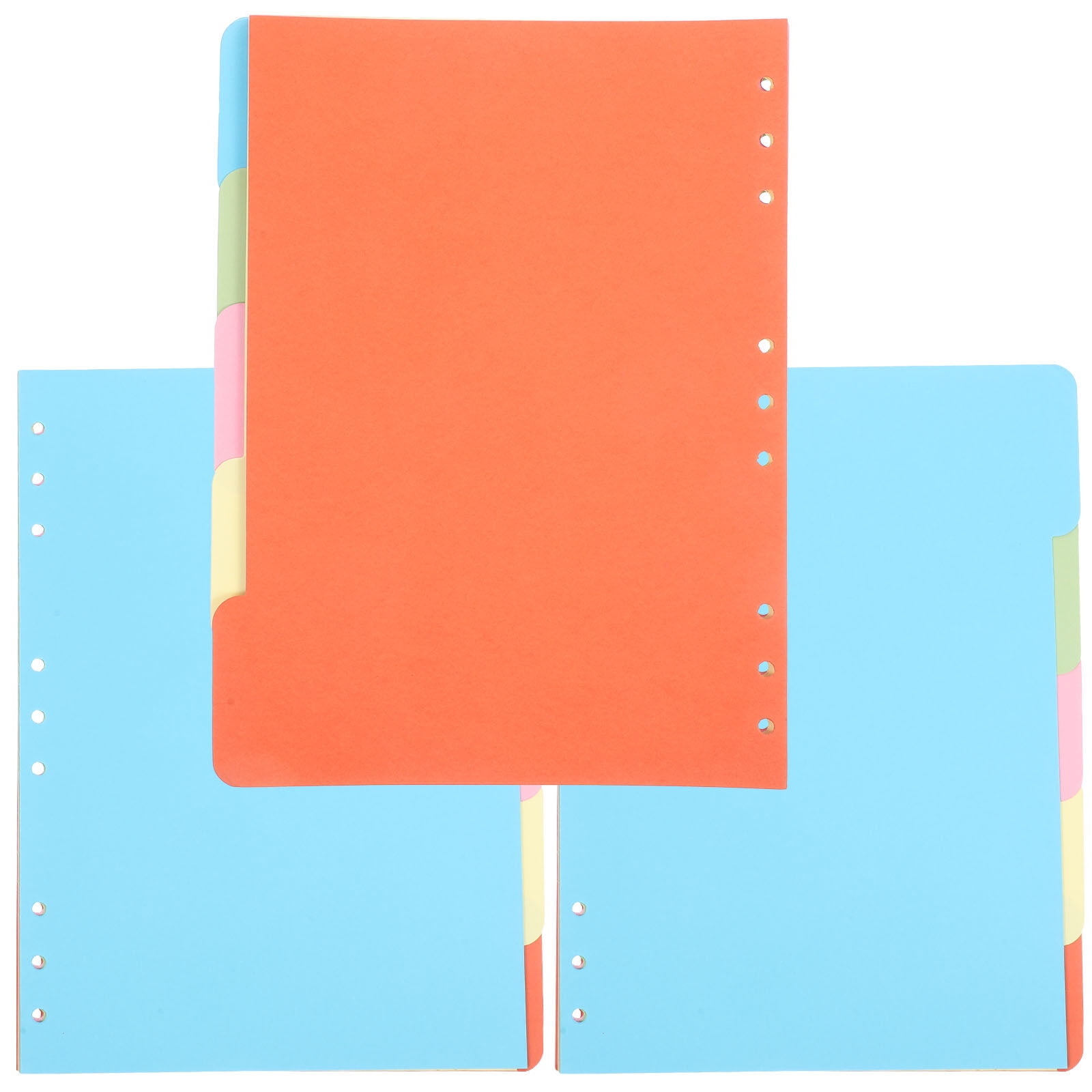 BRIGHTFUFU Binder Dividers Assorted Color Paperboard For Books Office ...