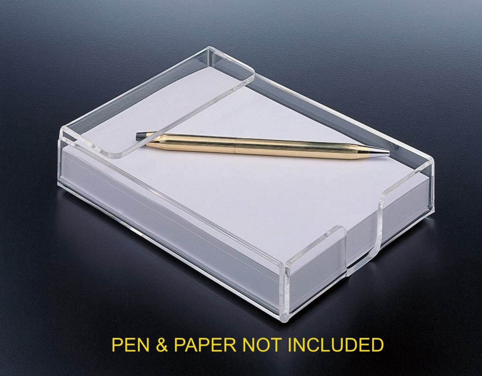 Notepad / Memo Holder 4x6 Clear Acrylic Design (W/O PAPER) - Walmart.com
