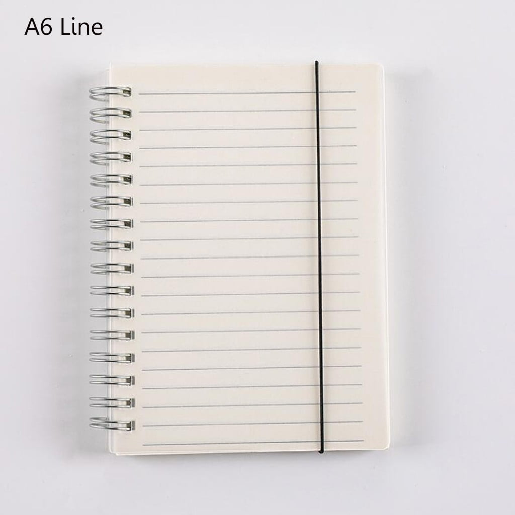 Notepad Transparent Frosted Coil Handbook Grid Blank Horizontal Line ...