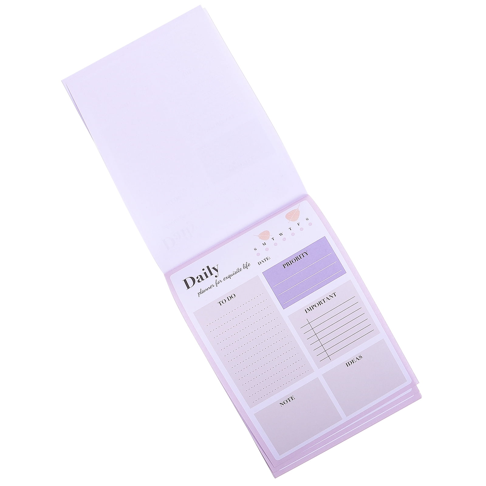HOMEMAXS Violet Daily Planner Notepad for Office Use Made of Premium ...