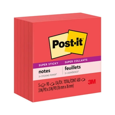 Original Recycled Note Pad Cabinet Pack, 3" x 3", Canary Yellow, 75 ...