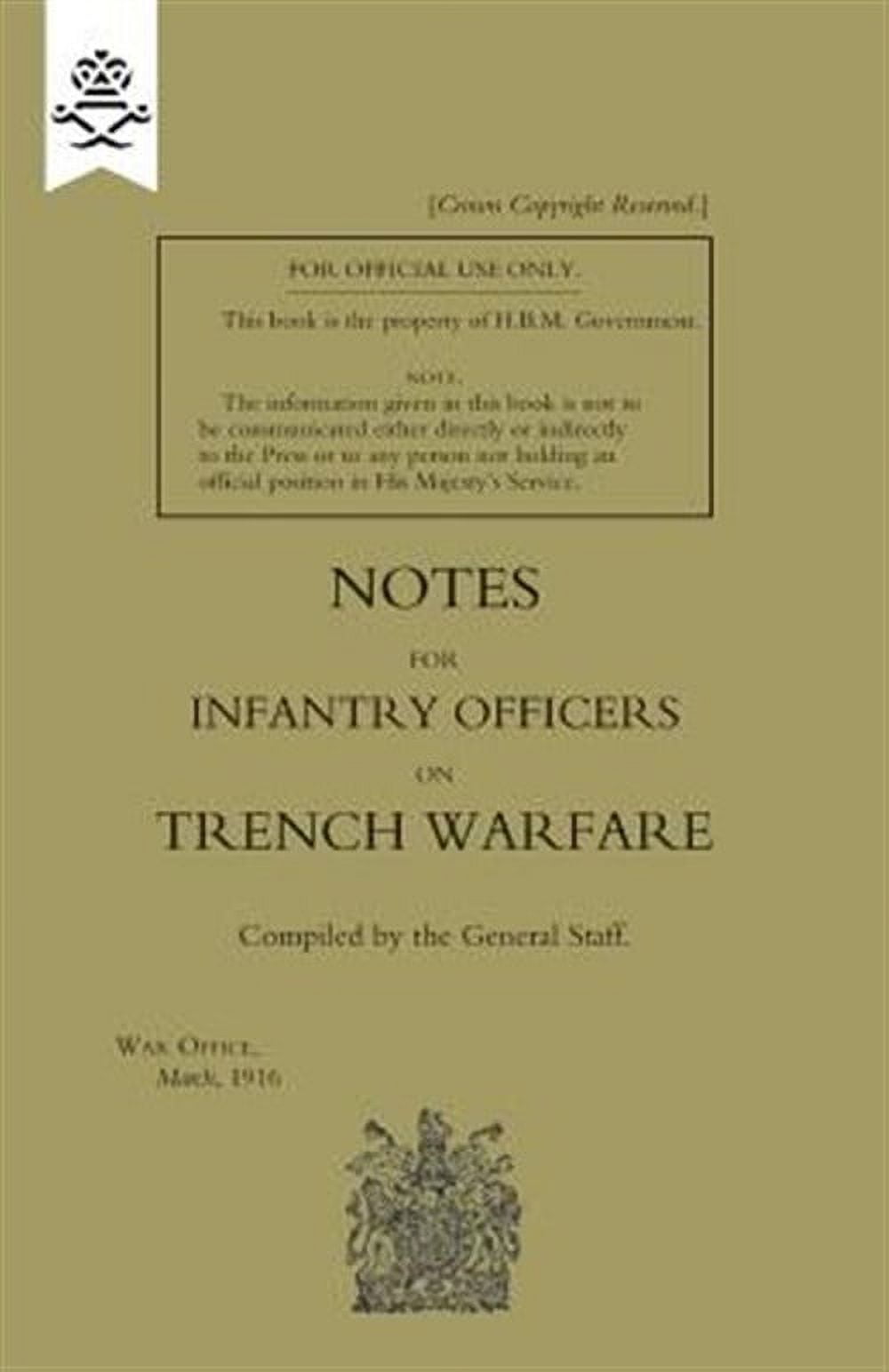 Notes For Infantry Officers On Trench - Walmart.com