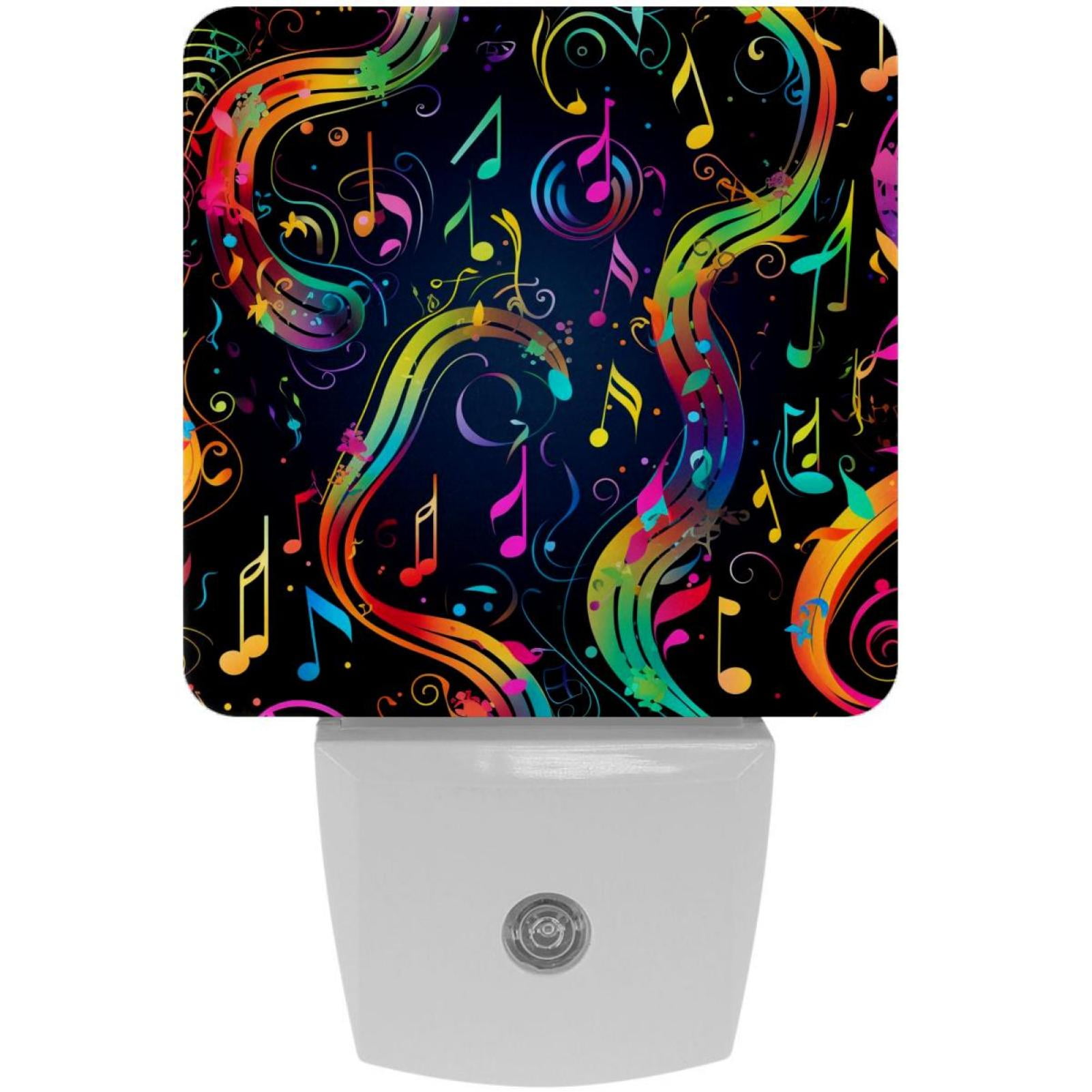 Notes LED Square Night Light - Energy Efficient Plug-in Nightlight with ...