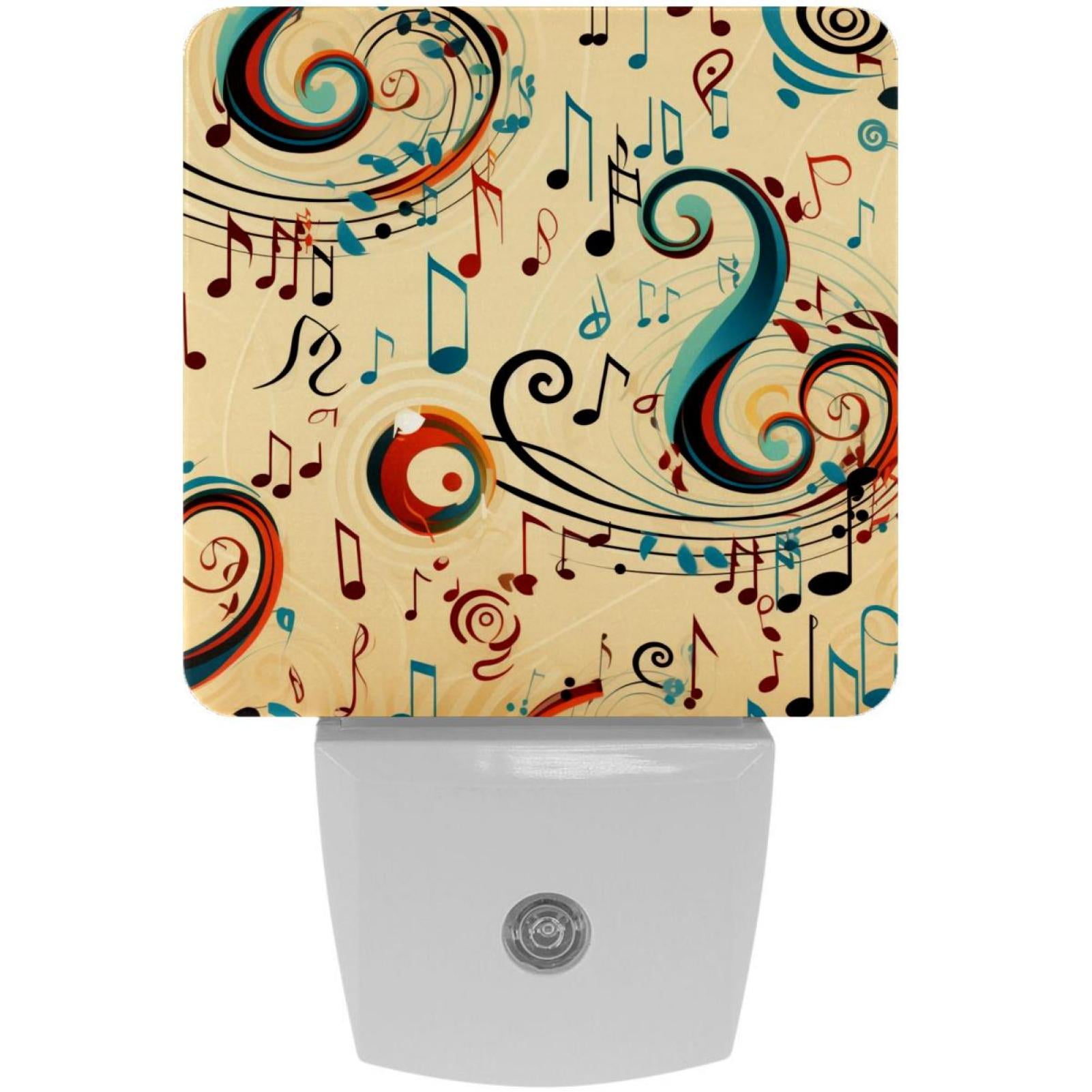 Notes LED Square Night Light - Small and Bright Square-shaped LED Night ...