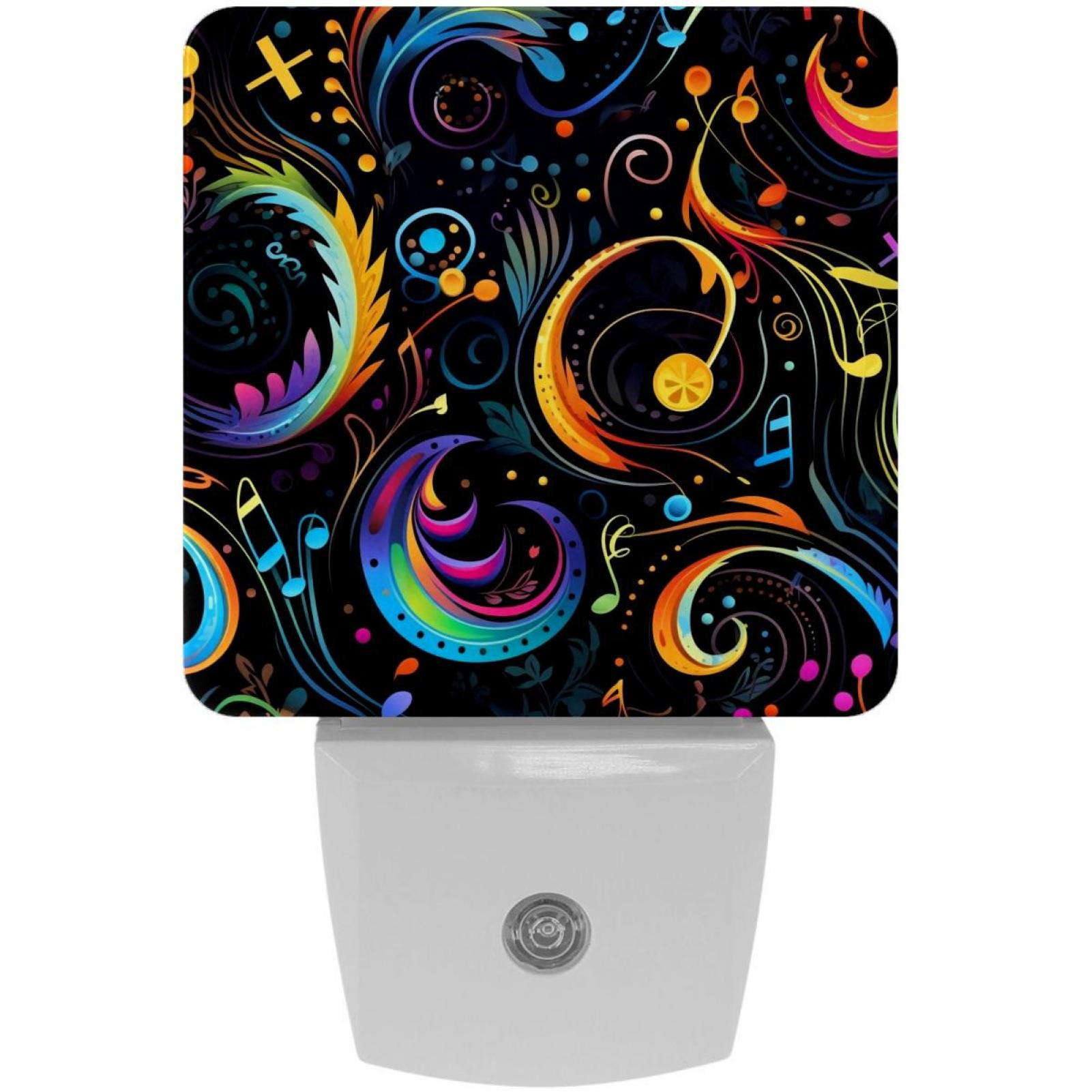 Notes LED Square Night Lights - Energy Efficient Plug-in Wall Lamp with ...