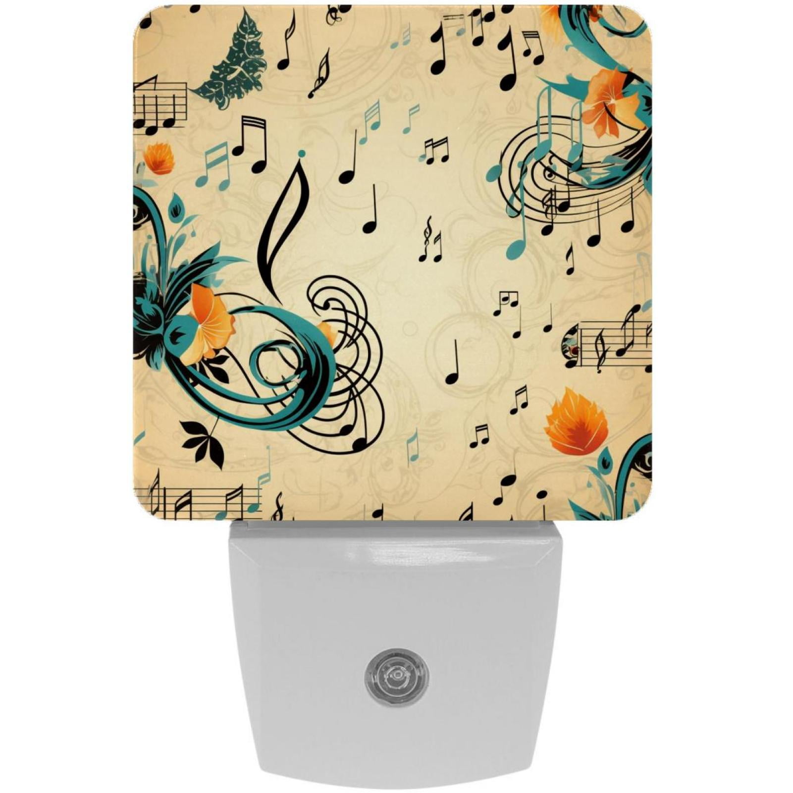 Notes LED Square Night Lights- Modern and Energy Efficient Bedside ...