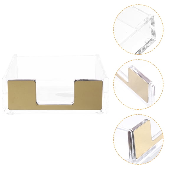 Notes Transparent Acrylic Box Pin Paper Clip Storage and Organization ...