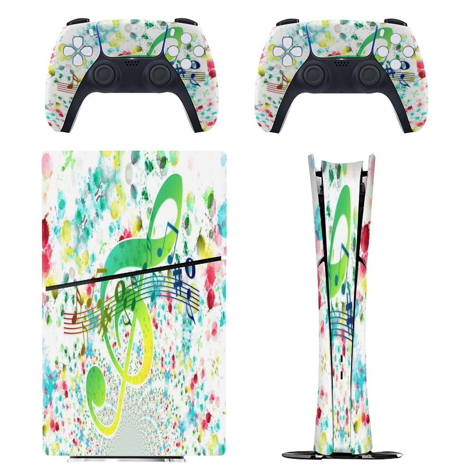 Notes, Watercolor, Music PS5/PS5 Slim Digital Disc Skin Sticker For ...