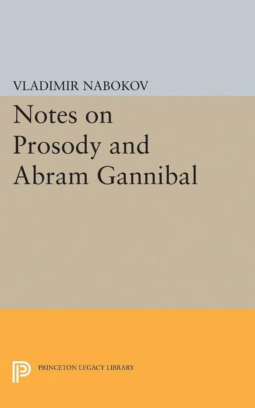 Notes on Prosody and Abram Gannibal, (Paperback) - Walmart Business ...