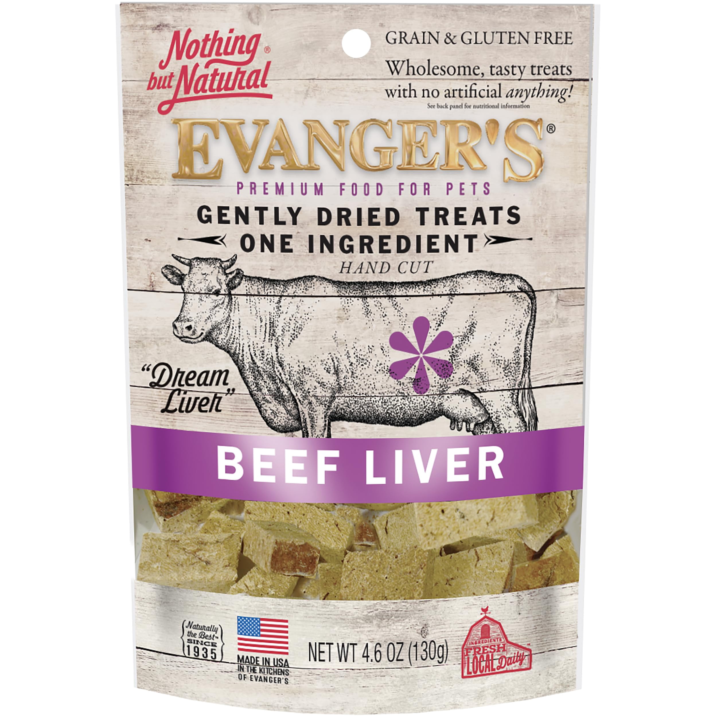 Nothing But Natural Gently Dried Beef Liver Treats For Dogs & Cats, 4.6 ...