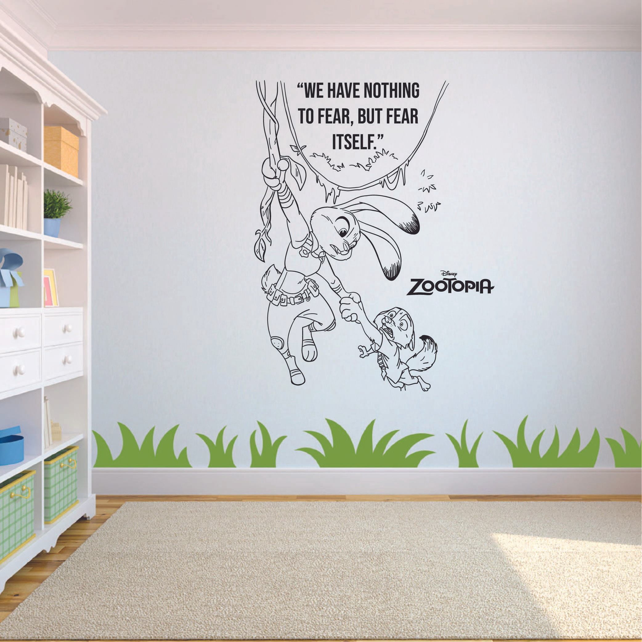 Have Nothing To Fear Quote Zootopia Cartoon Quotes Wall Sticker Art ...