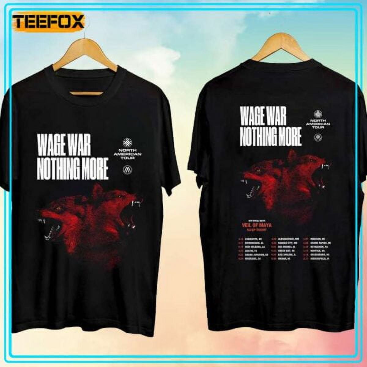 Nothing More and Wage War Spring US Tour 2024 Concert T-Shirt - Walmart.com