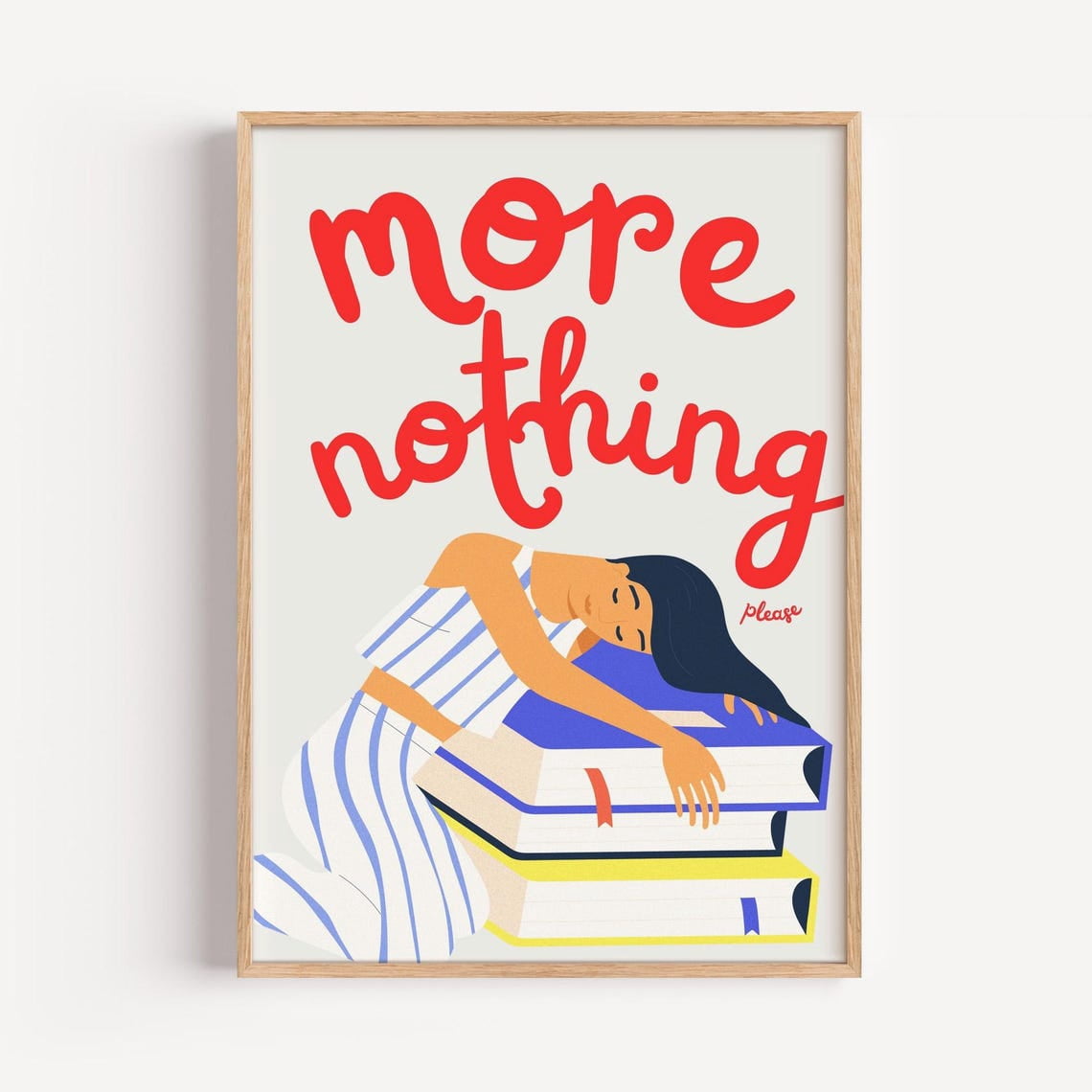 More Nothing Poster, Philosophical Wall Art, Mindfulness Poster for ...