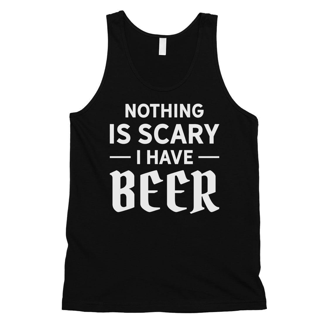 Nothing Scary Beer Mens Black Cool Funny Spooky Good Tank Top Gift ...