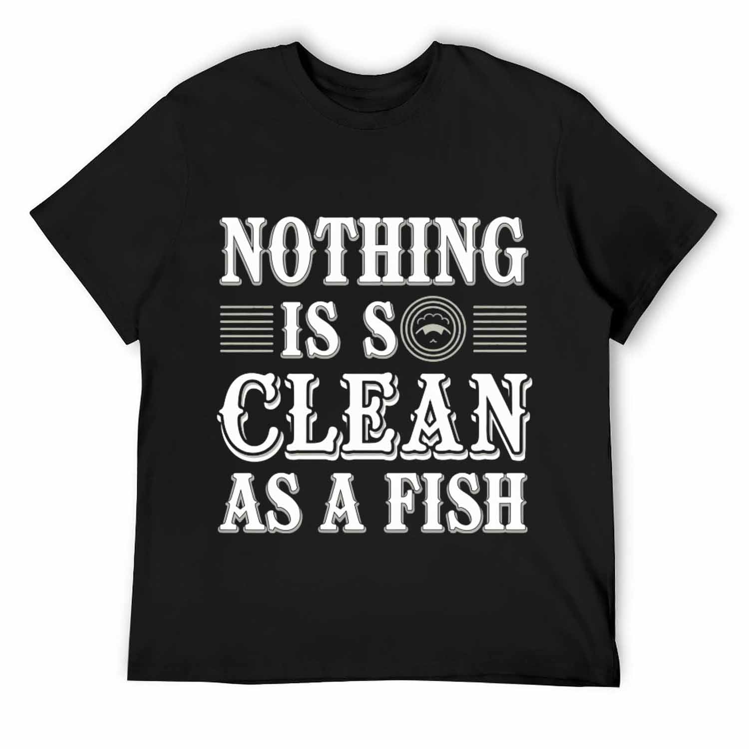 Nothing is so clean as a fish Maroon Team Leopard Funny Cheer Crew T ...