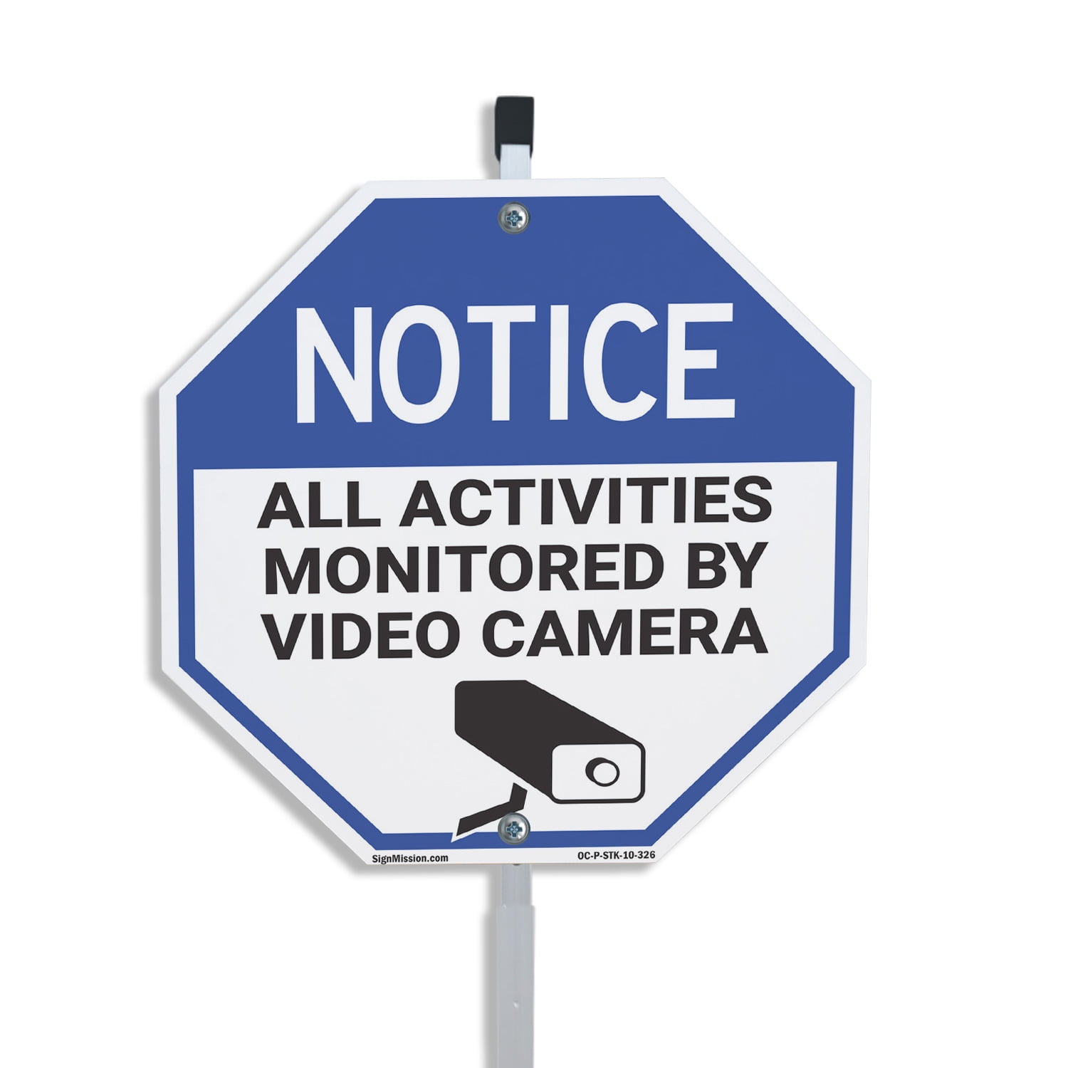 Notice All Activities Monitored by Video Camera 10 inch X 10 inch ...