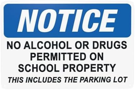 Notice No Or Drugs Permitted Warning Sign, Metal Signs for Home ...