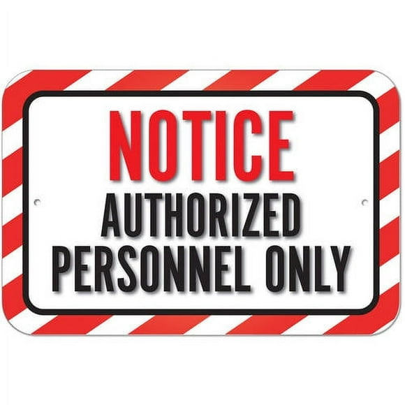Printable Authorized Personnel Only Signs
