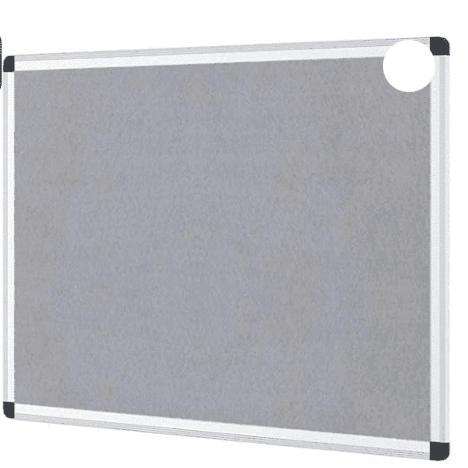 Notice Board Felt Gray, 36 X 24 Inches, Silver Aluminium Frame ...