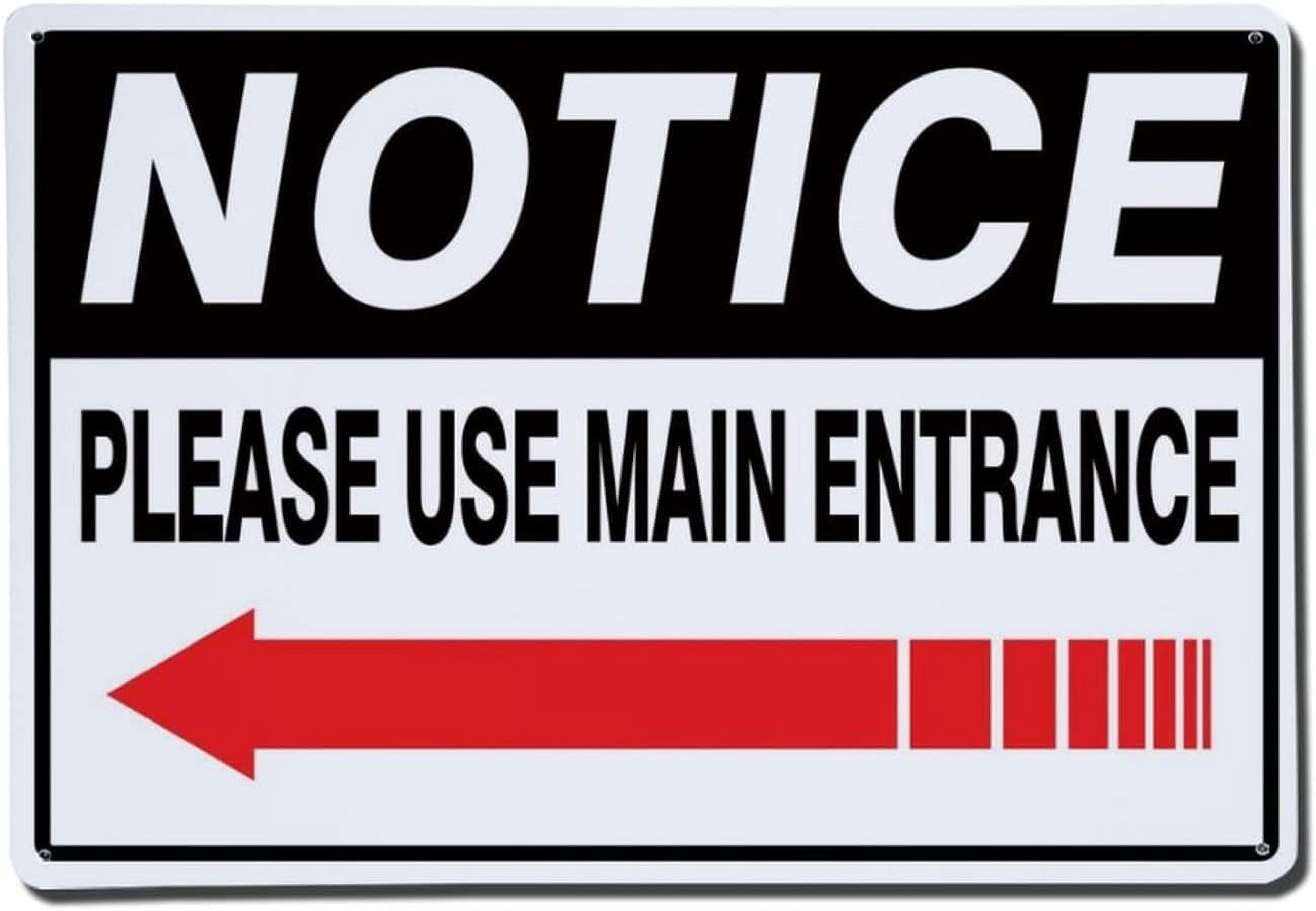 Notice Cleaning Area Metal Sign Vintage Warning Street Aluminum Metal ...