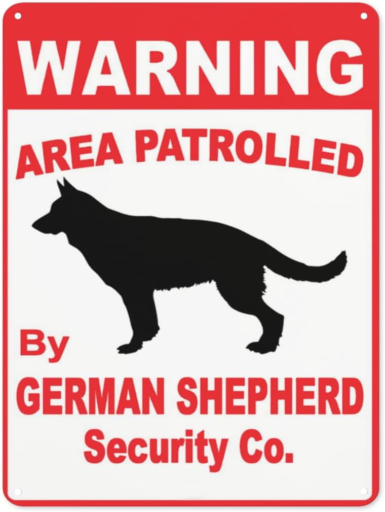 Notice Danger Safety sign,Warning Area Patrolled By Great Dane Security ...