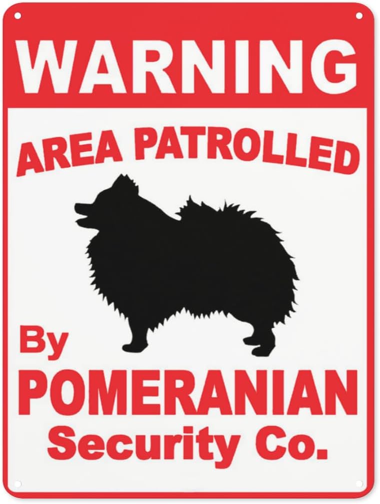Notice Danger Safety sign,Warning Area Patrolled By Pomeranian Security ...
