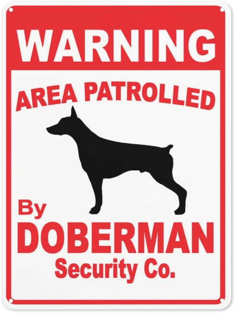 Notice Danger Safety sign,Warning Area Patrolled By Pomeranian Security ...