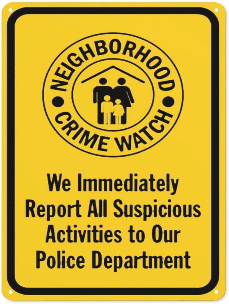 Notice Danger Safety sign,We Immediately Report All Suspicious ...