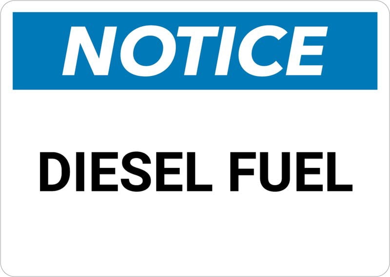 Notice Diesel Fuel Retro Vintage Sign Home Bar Pub Kitchen Restaurant ...