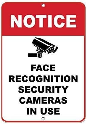 Notice Face Recognition Security Cameras In Use For Outdoor & Indoor ...