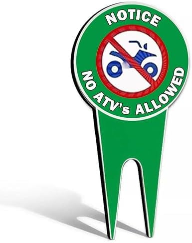 Notice No Atv's Allowed Sign Art Minimalist Style,for Patio Lawn ...