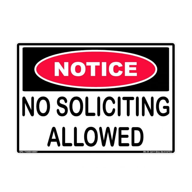 Notice No Soliciting Private Property Do Not Knock Animal Gun Protection Injury Death Warning ...