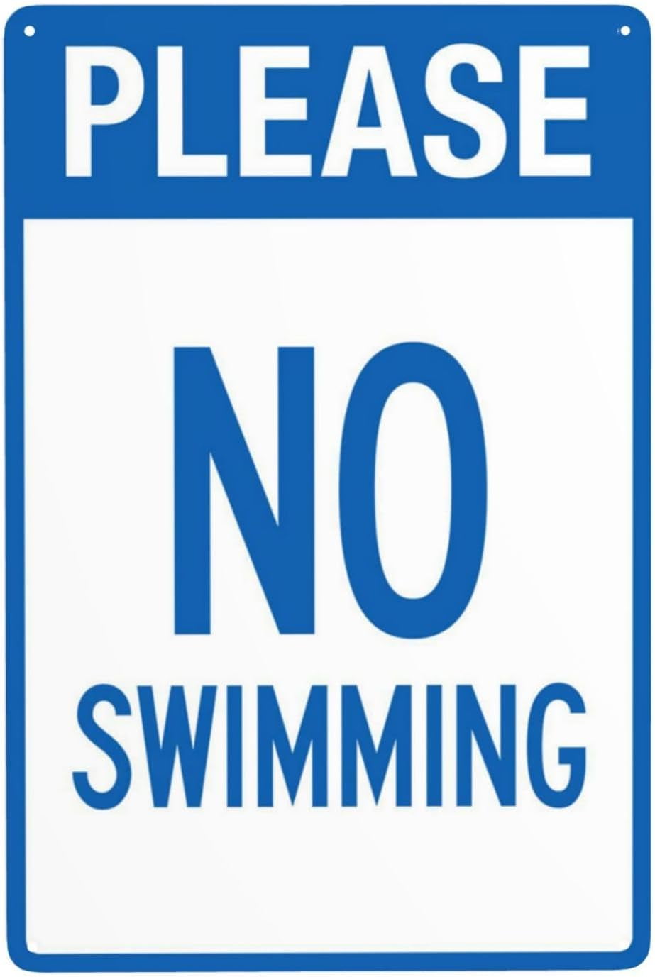 Notice No Swimming Sign, Pool Sign Pool Rules Signs Warning Sign Retro Metal Sign Metal Tin Sign ...