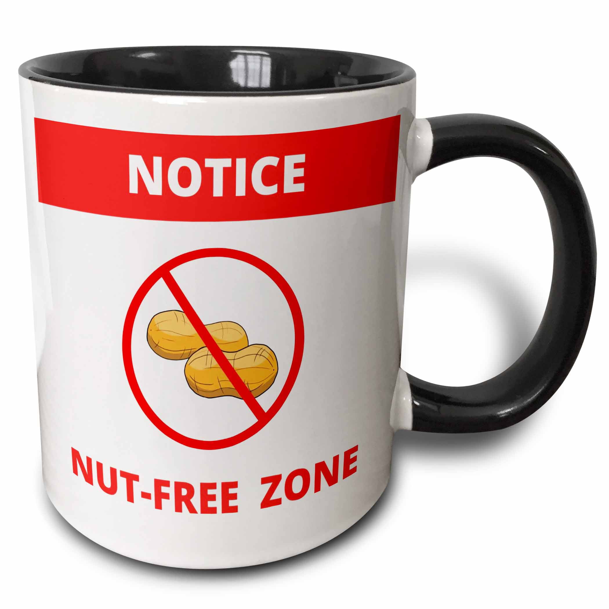 3drose, Notice Nut Free Zone Warning Sign - No Nuts or Peanuts Allowed ...