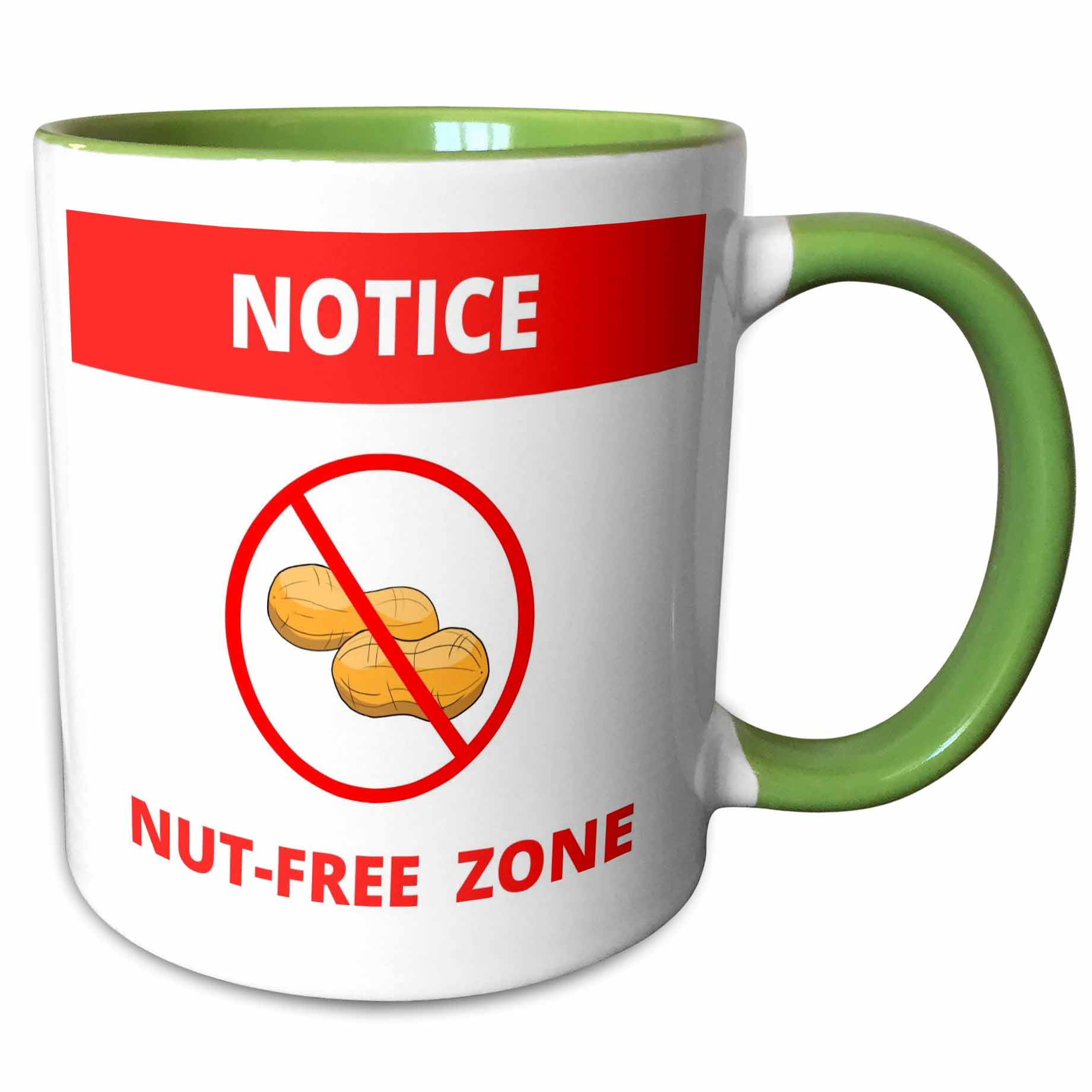3drose, Notice Nut Free Zone Warning Sign - No Nuts or Peanuts Allowed ...