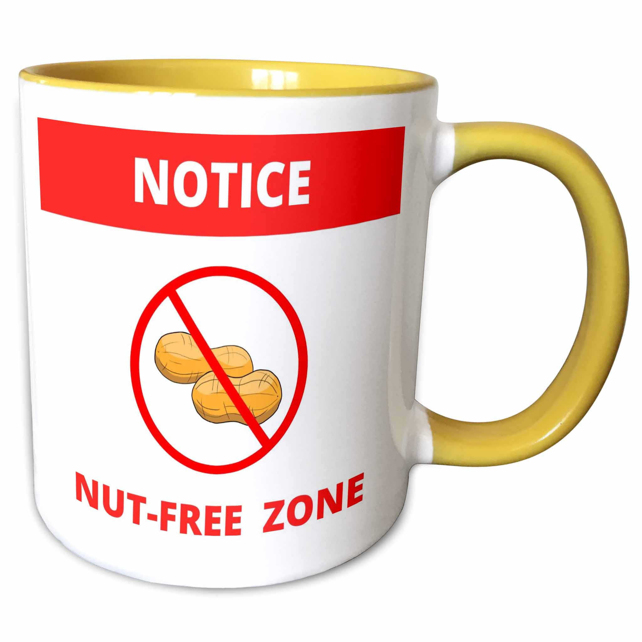 3drose, Notice Nut Free Zone Warning Sign - No Nuts or Peanuts Allowed ...