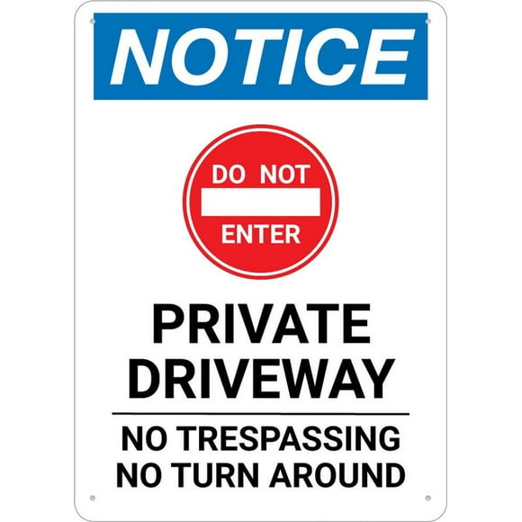 No Turn Around Signs