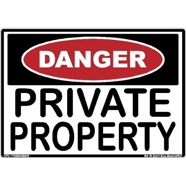 Notice Private Property Do Not Enter Animal Gun Protection Injury Death ...