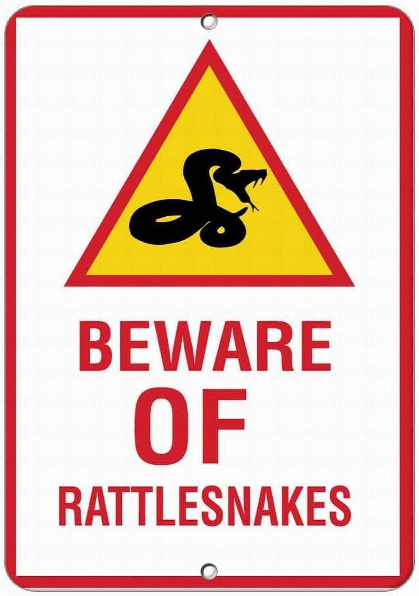 Notice Sign Danger Sign Warning Sign Beware of Rattlesnakes Activity ...