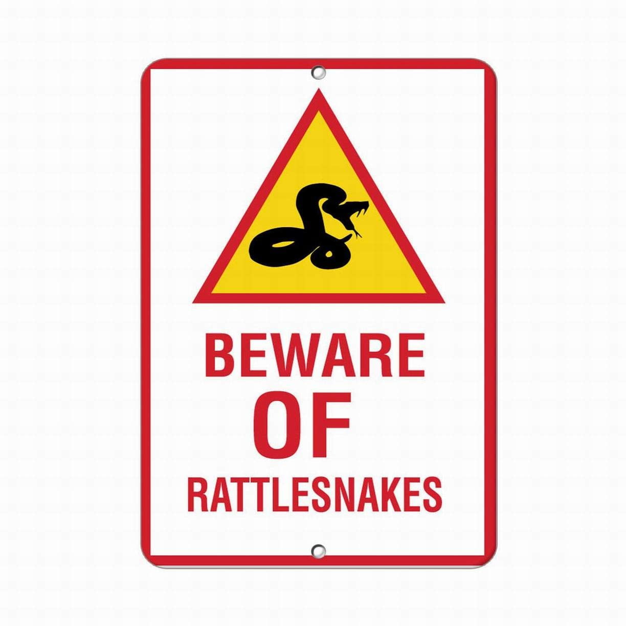 Notice Sign Danger Sign Warning Sign Beware of Rattlesnakes Activity ...