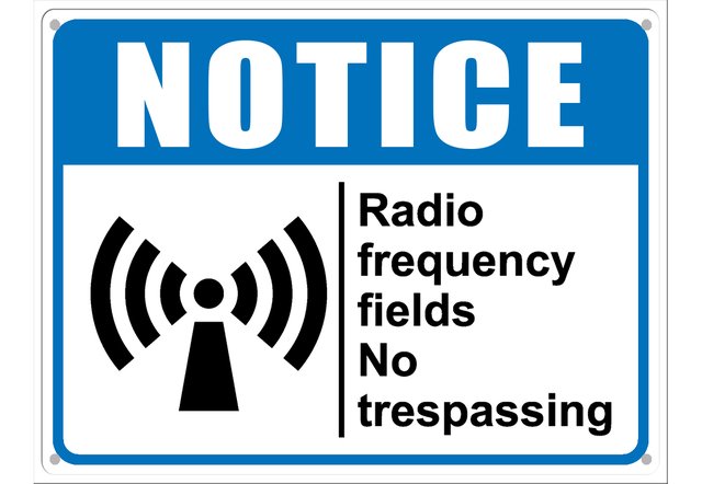 Notice Sign Radio Frequency Fields No Trespassing Aluminum Tin Sign For ...