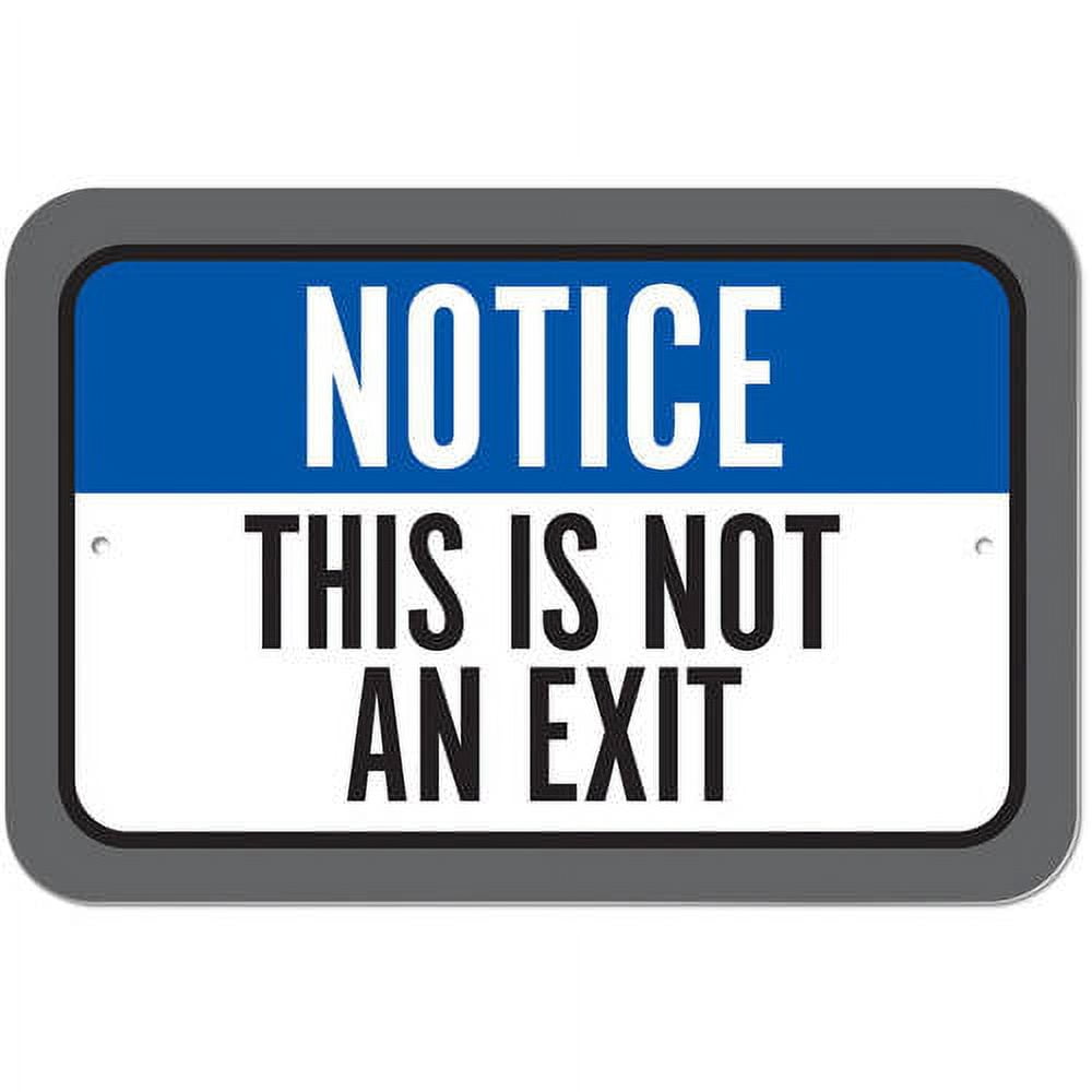 Notice This Is Not An Exit Sign - Walmart.com